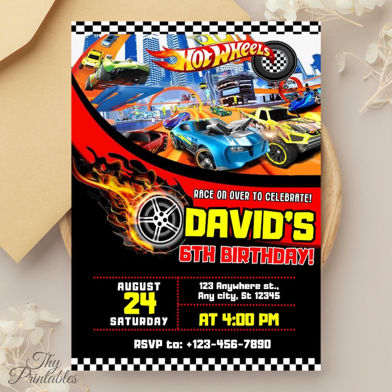 Plantilla hot wheels - Etsy México