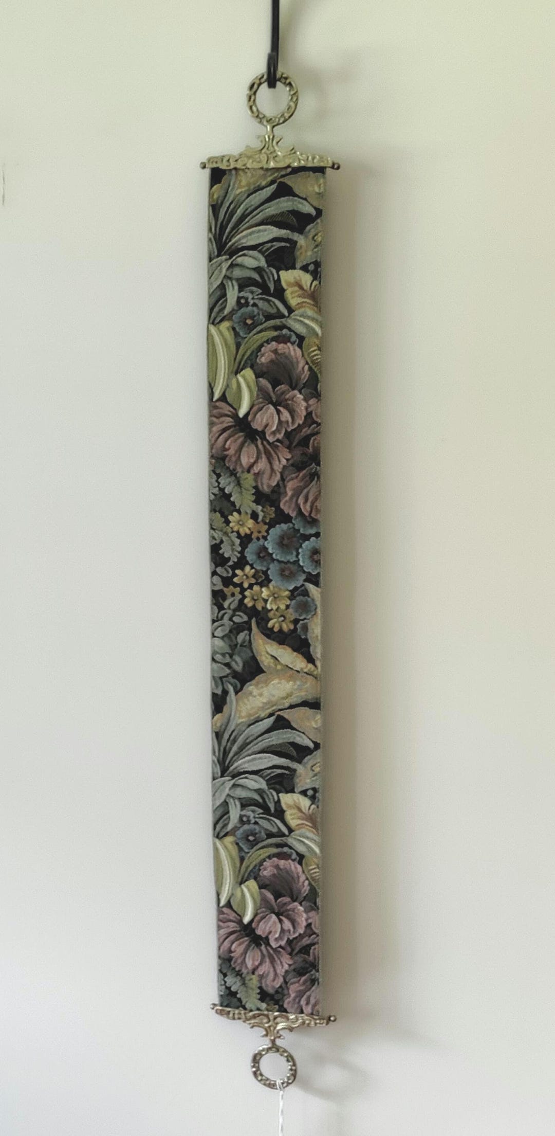 Floral Needlepoint Tapestry Bell Pull From the Corona Décor Co. - Etsy