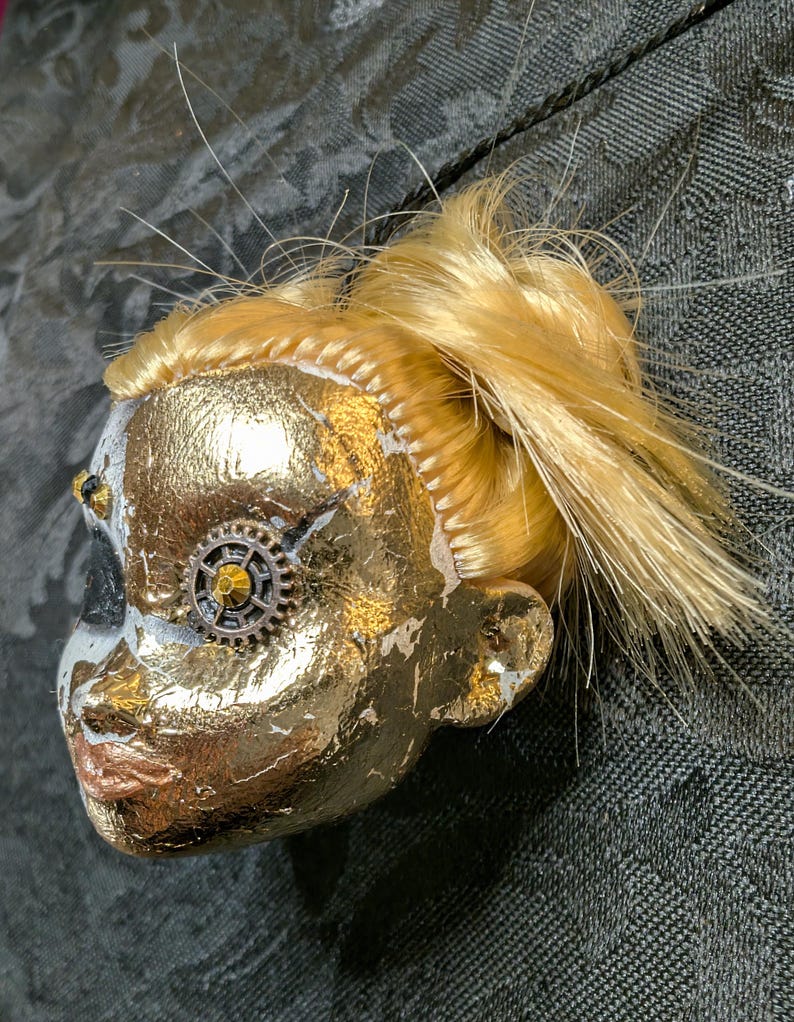 Spooky Head, Doll Head, Goth Doll, Creepy Doll - Etsy