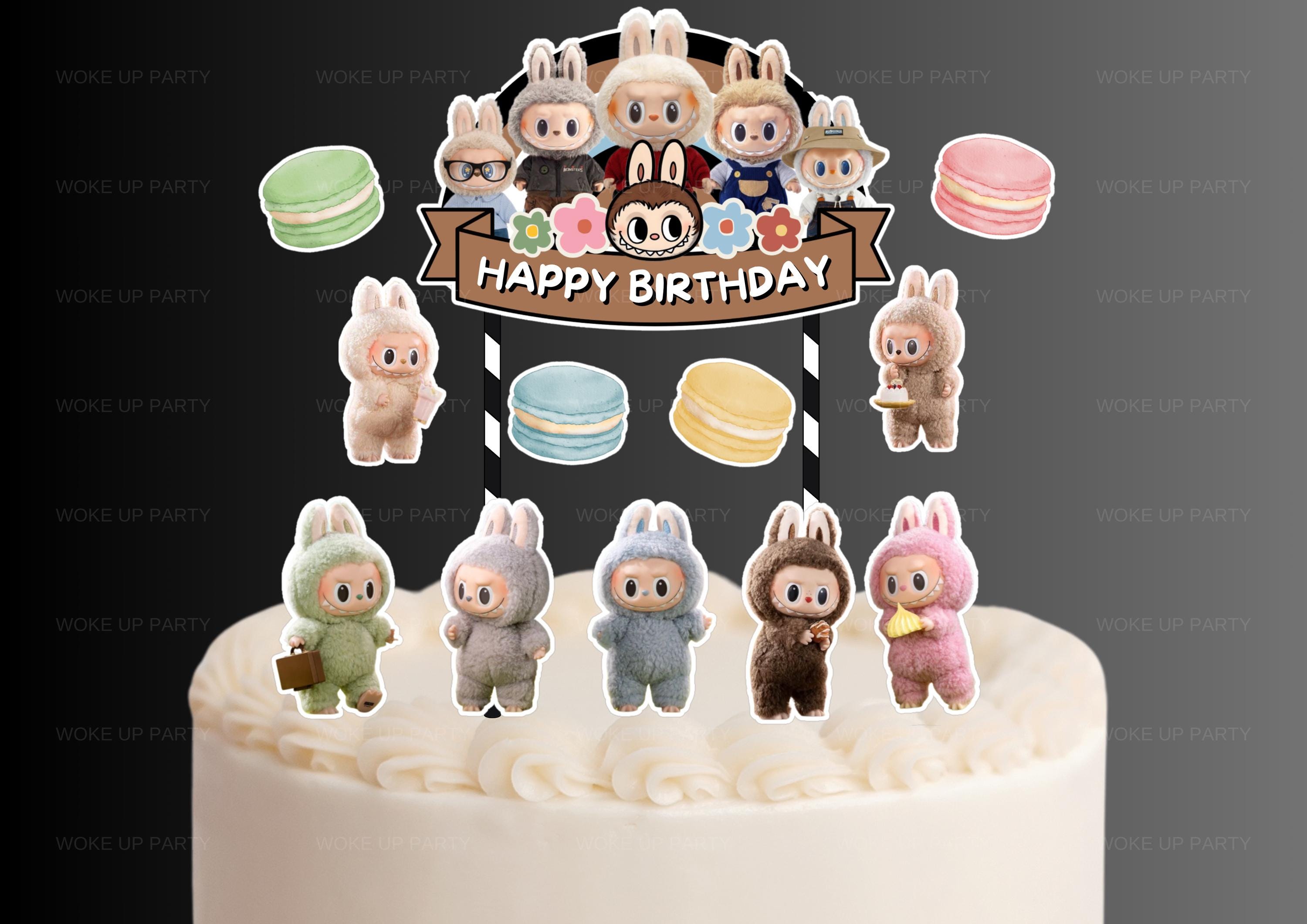 Printable Labubu Monsters Cake Topper: Party Decor (PNG and PDF Files ...