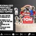 Personalised Printable Talking Tom Cake Topper, Talking Tom Centerpiece ...