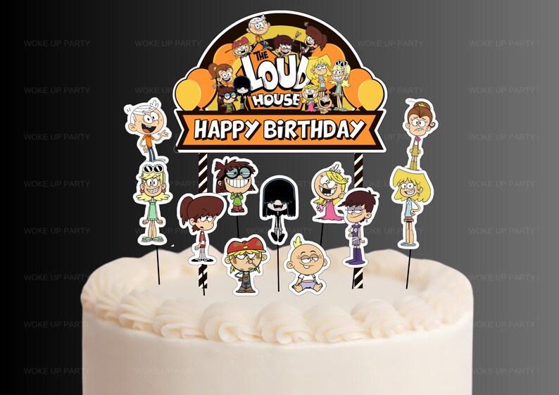 Printable the Loud House Cake Topper, the Loud House Centerpiece, the ...