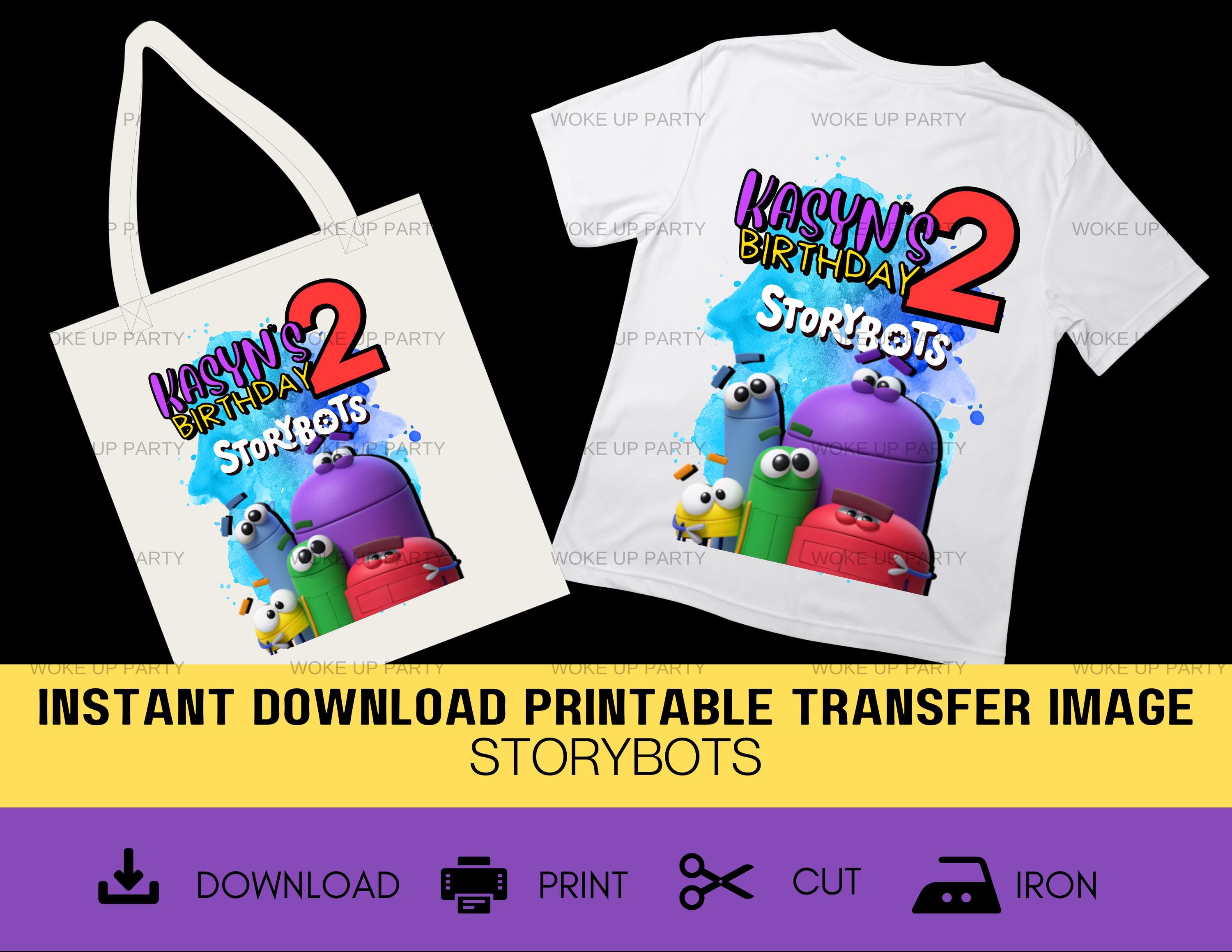 Printable Storybots T-shirt Iron on Transfer, Storybots Life T-shirt ...