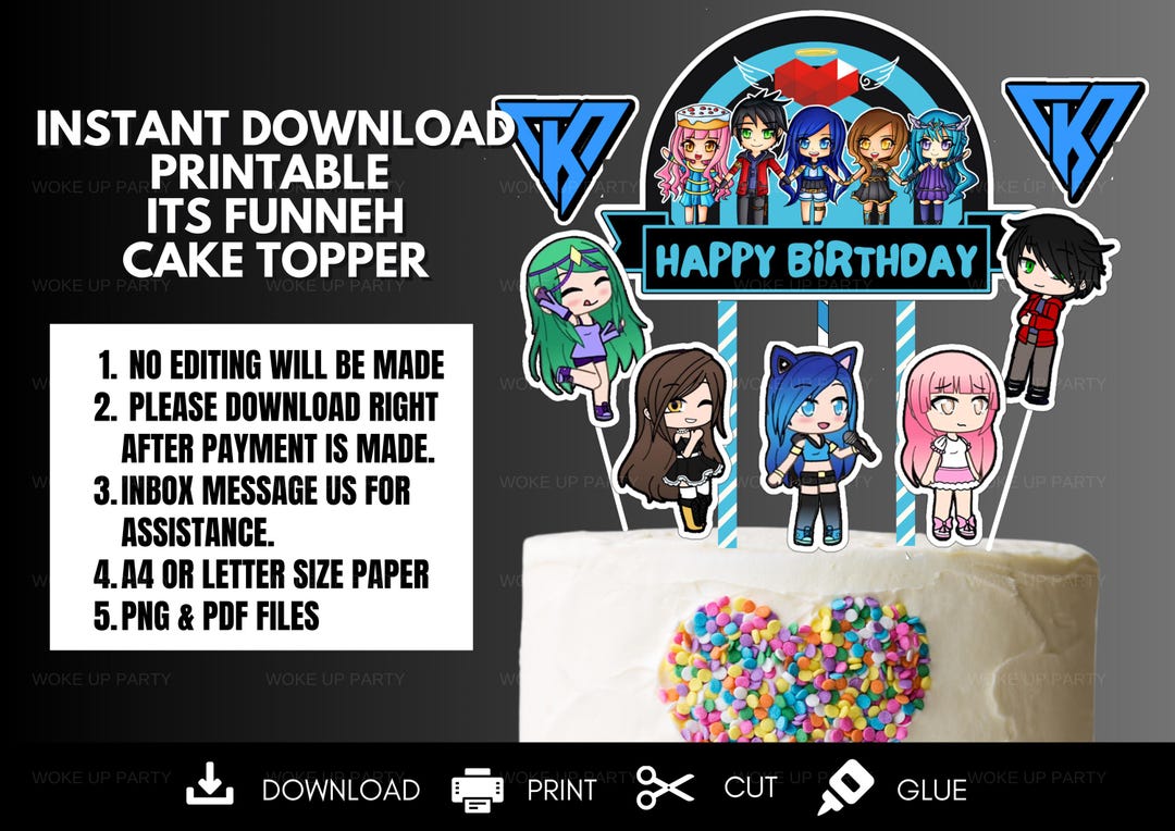 Printable Its Funneh Cake Topper, Its Funneh Centerpiece, Its Funneh ...
