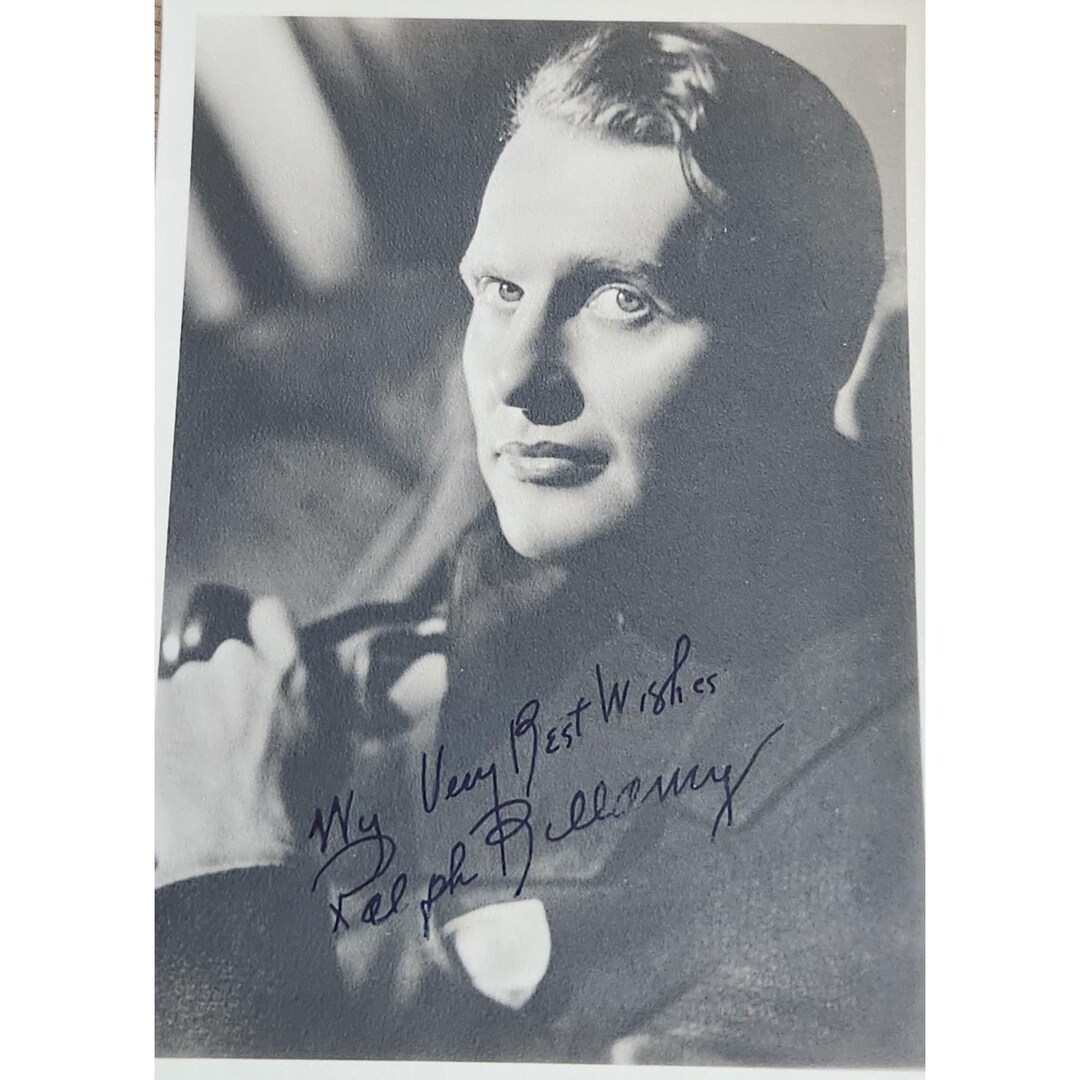 Vtg Young 1930s Ralph Bellamy Signed Photo Campobello Awful Truth Boy ...