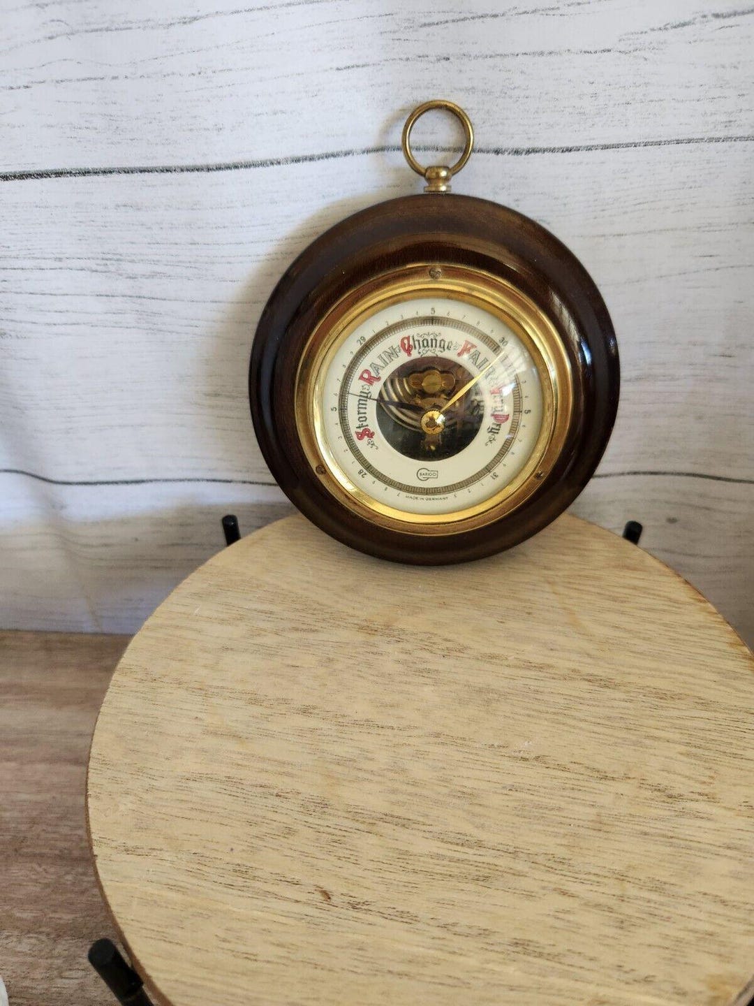 Vintage BARIGO Barometer Stormy Rain Change Fair Very Dry Made in ...