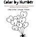 Color by Number Heart Ballons & Heart Page 2 Sheets for Kids PNG File ...
