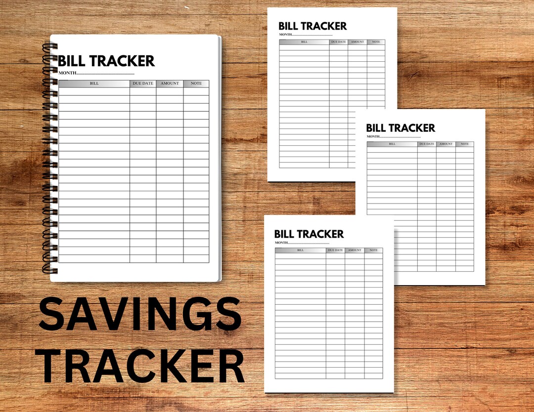 Savings Tracker Sheet Printable - Etsy