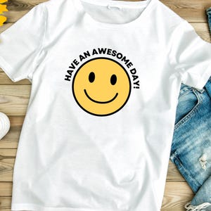 Have an Awesome Day PNG File, Emoji Happy Face Instant Image, Instant ...