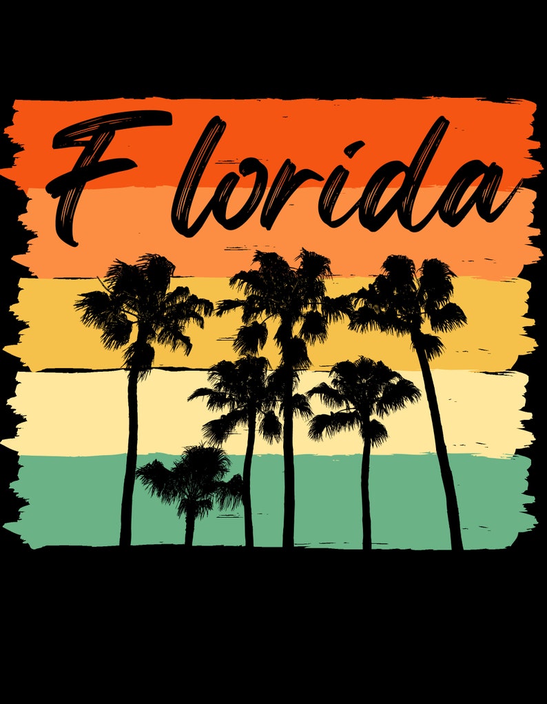 Florida Palm Tree Image PNG Instant Download - Etsy