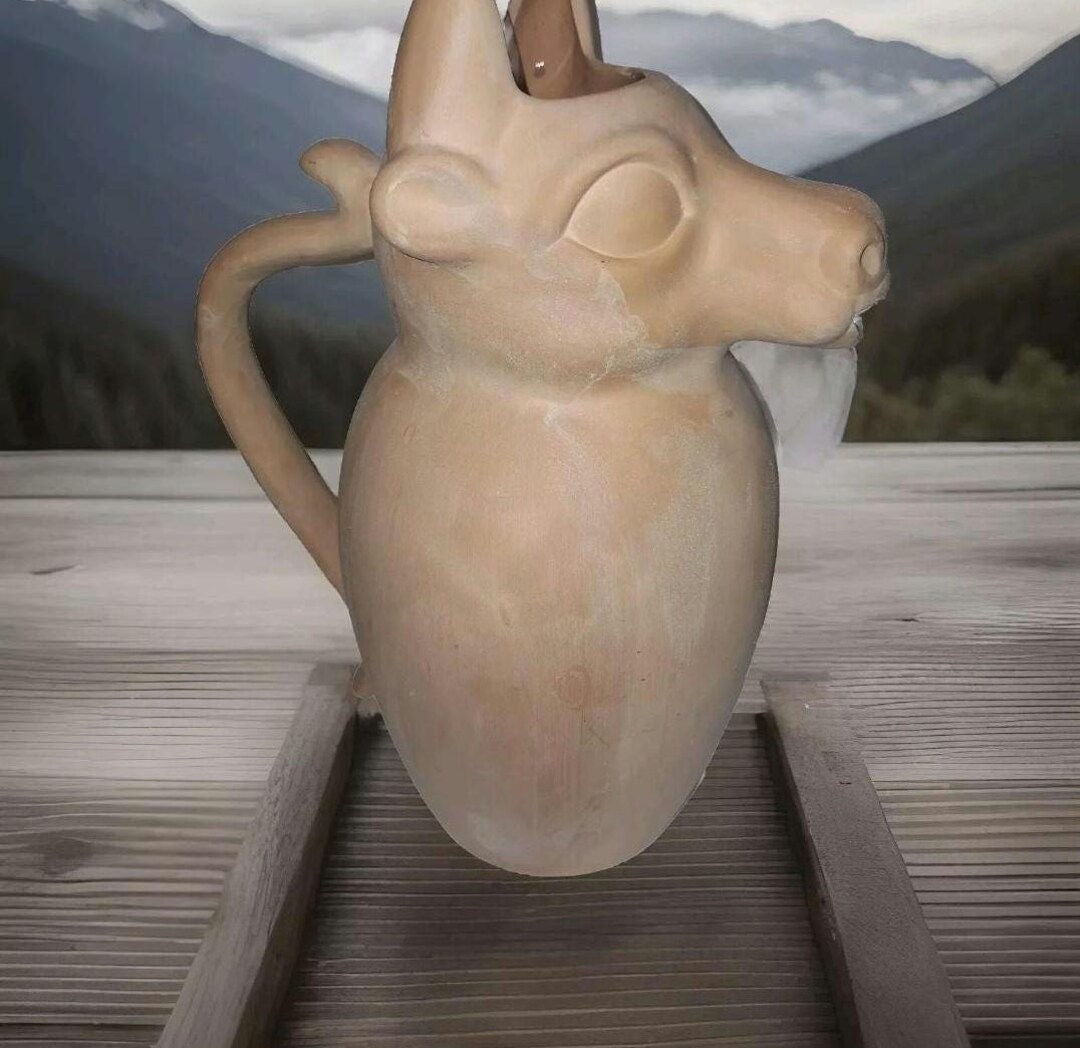 Terracotta Bull Pitcher - Etsy