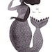 Inked Mermaid Art Print - Etsy