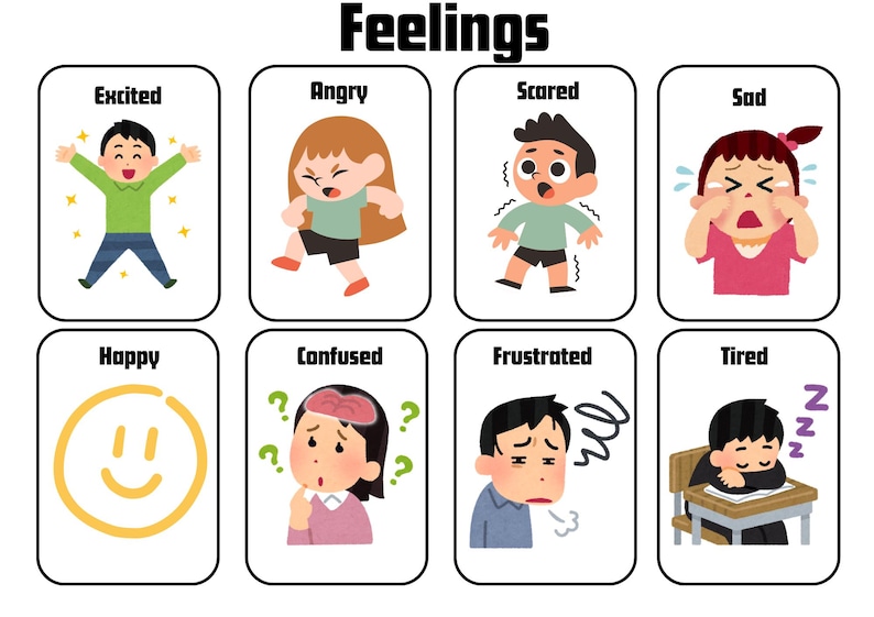 Autism Emotions Kit | ABA PECS Feelings Cards, Matching Game & Emotion ...