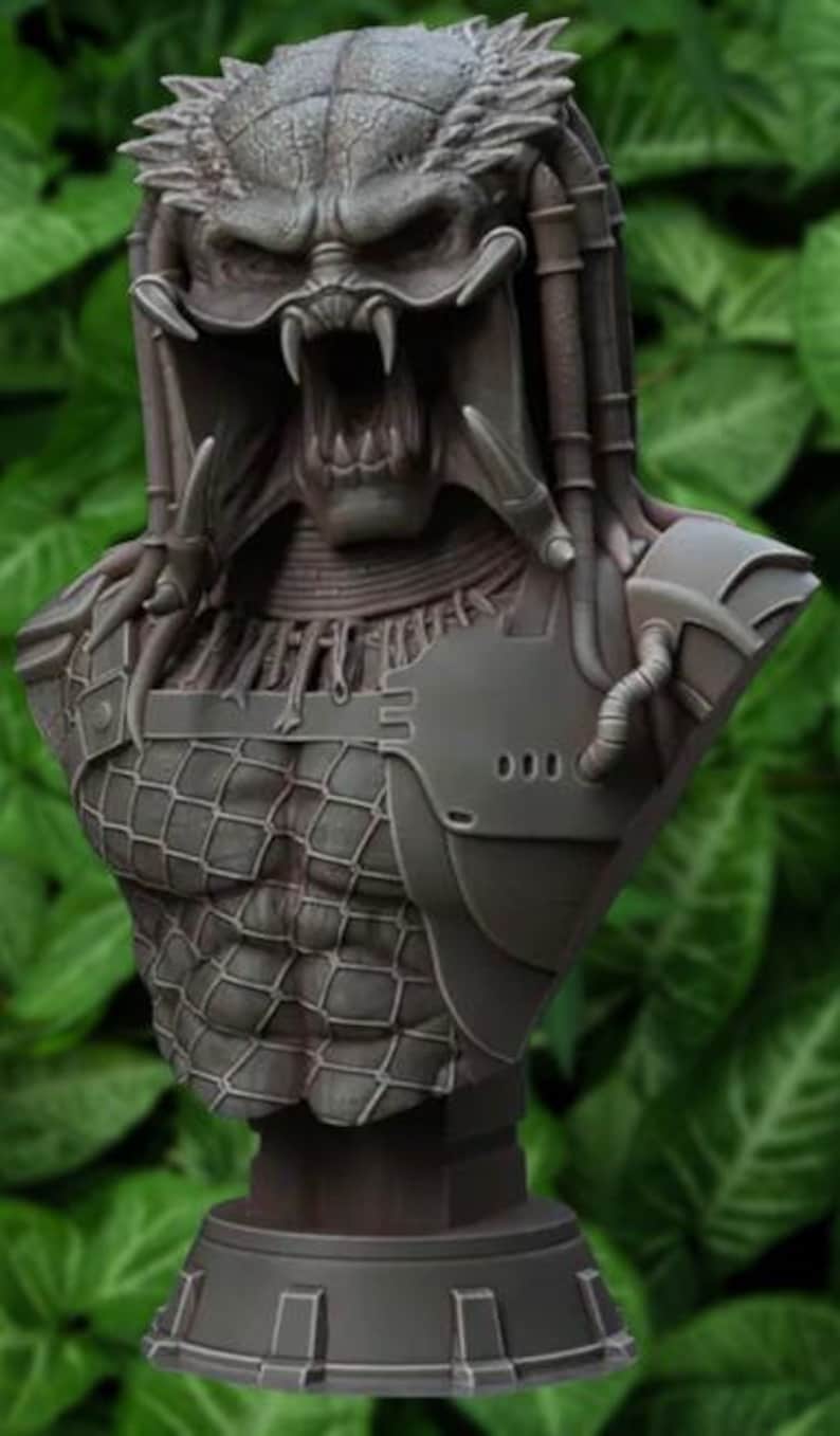 Predator Bust 3d Model Digital File, Resin Print, Sci Fi, Aliens Vs ...