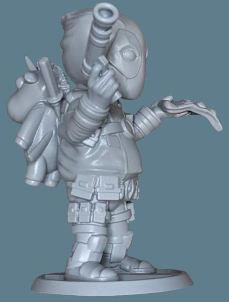 Chubby Deadpool 3d Model Digital File, Resin Print, FDM Print ...