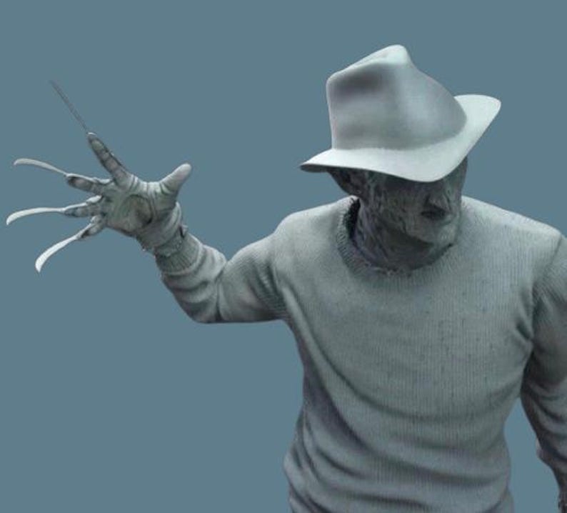 Freddy Krueger 3d Model Digital File, Horror Movie Fans, Movie ...