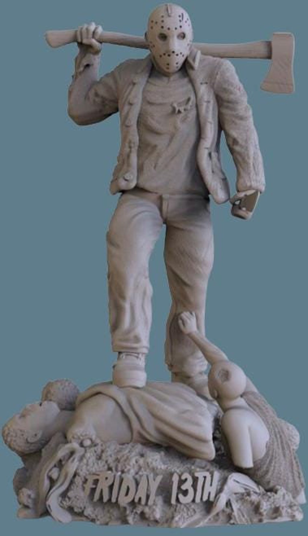 Jason 3d Print File, 3d Model, Horror Fans, Movie Memorabilia, Fan Art ...