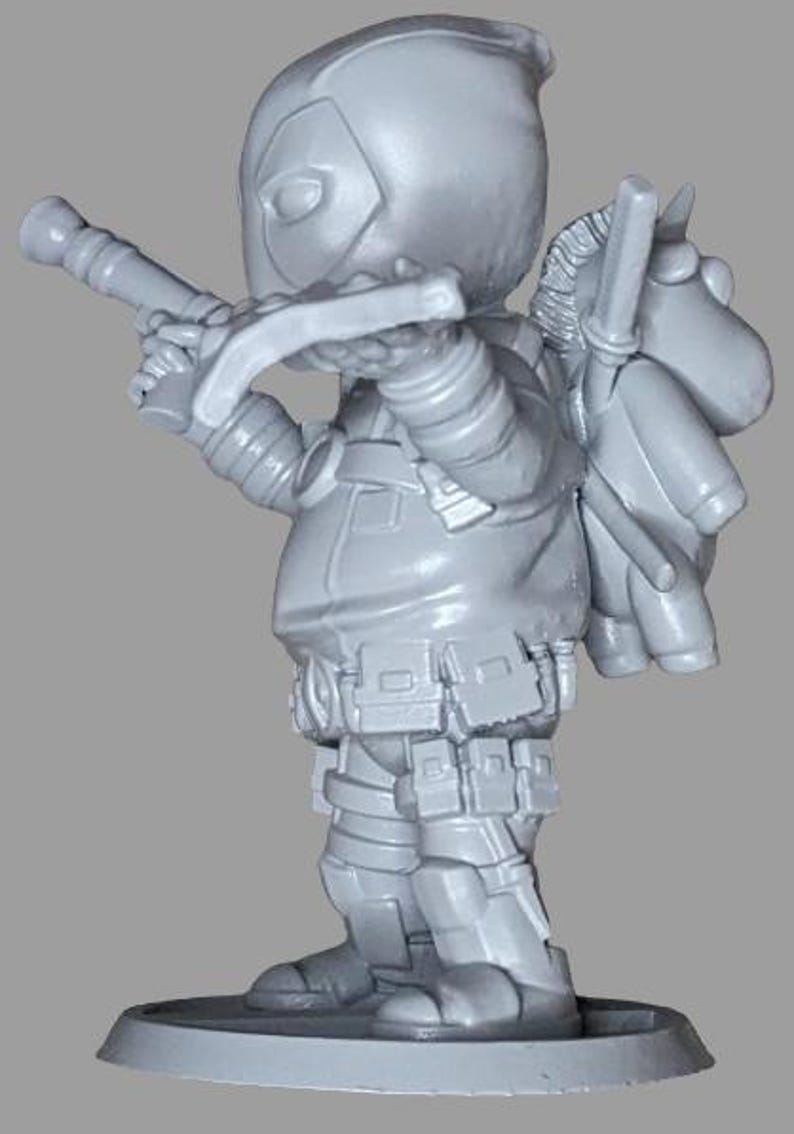 Chubby Deadpool 3d Model Digital File, Resin Print, FDM Print ...