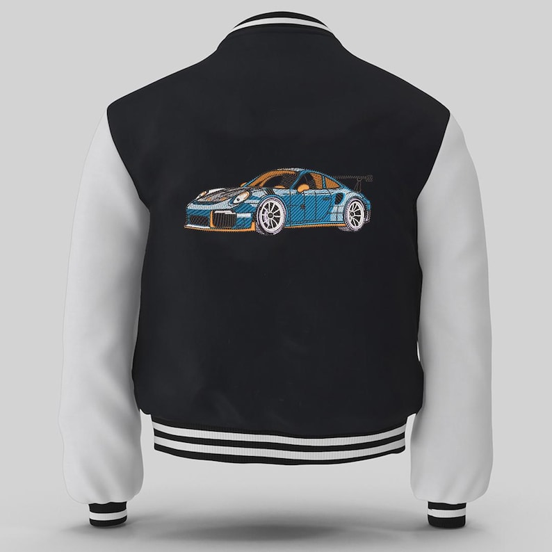 Porsche Car Embroidery Design, Sports Car Machine Embroidery File ...