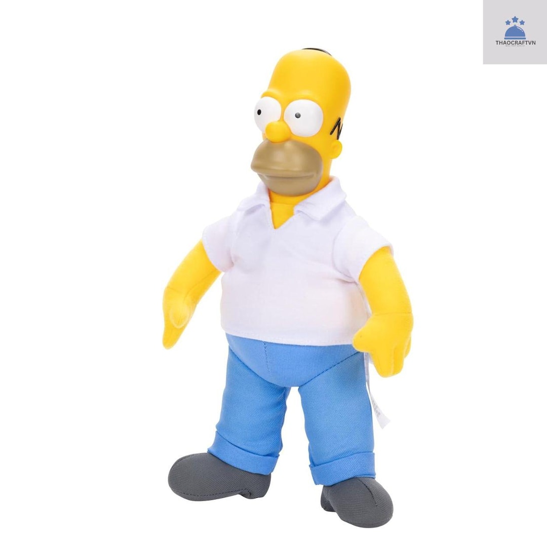 Disney the Simpsons Homer Plush Features Soft Fabric Body With Sculpted ...
