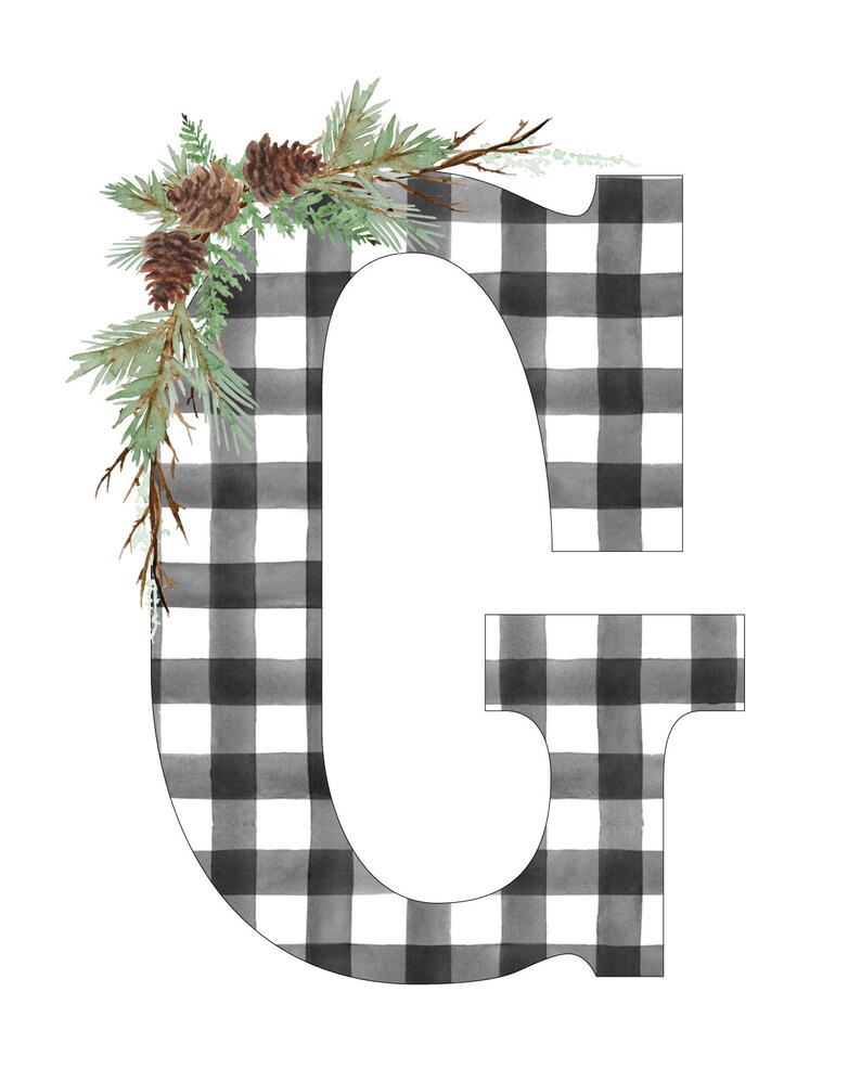 Buffalo Check Family Custom Sign File | PDF | Family Initial, Fall ...