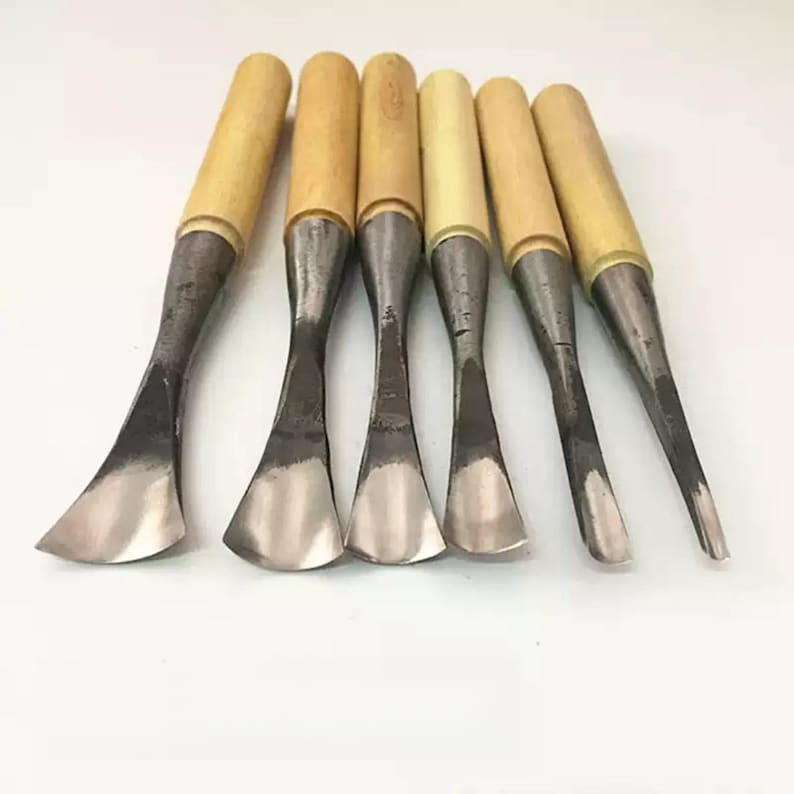 Wood Carving Chisel Set | Handcrafted Hardwood Carving Tools | Pre ...