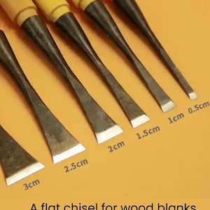 Handcrafted Flat Wood Carving Chisel: Pre-sharpened Hardwood Tool - Etsy