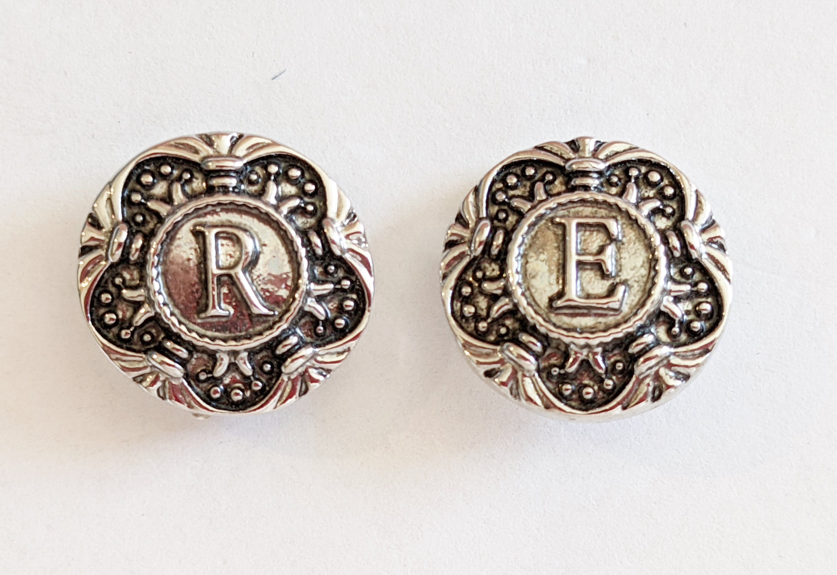 Snap Jewelry, Silver Letter Snap Charms, Snap Buttons, 18-20mm ...