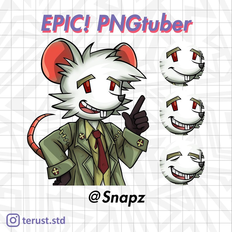 Custom Chibi Pngtuber Avatar | Cartoon Giftuber Streamer Character ...