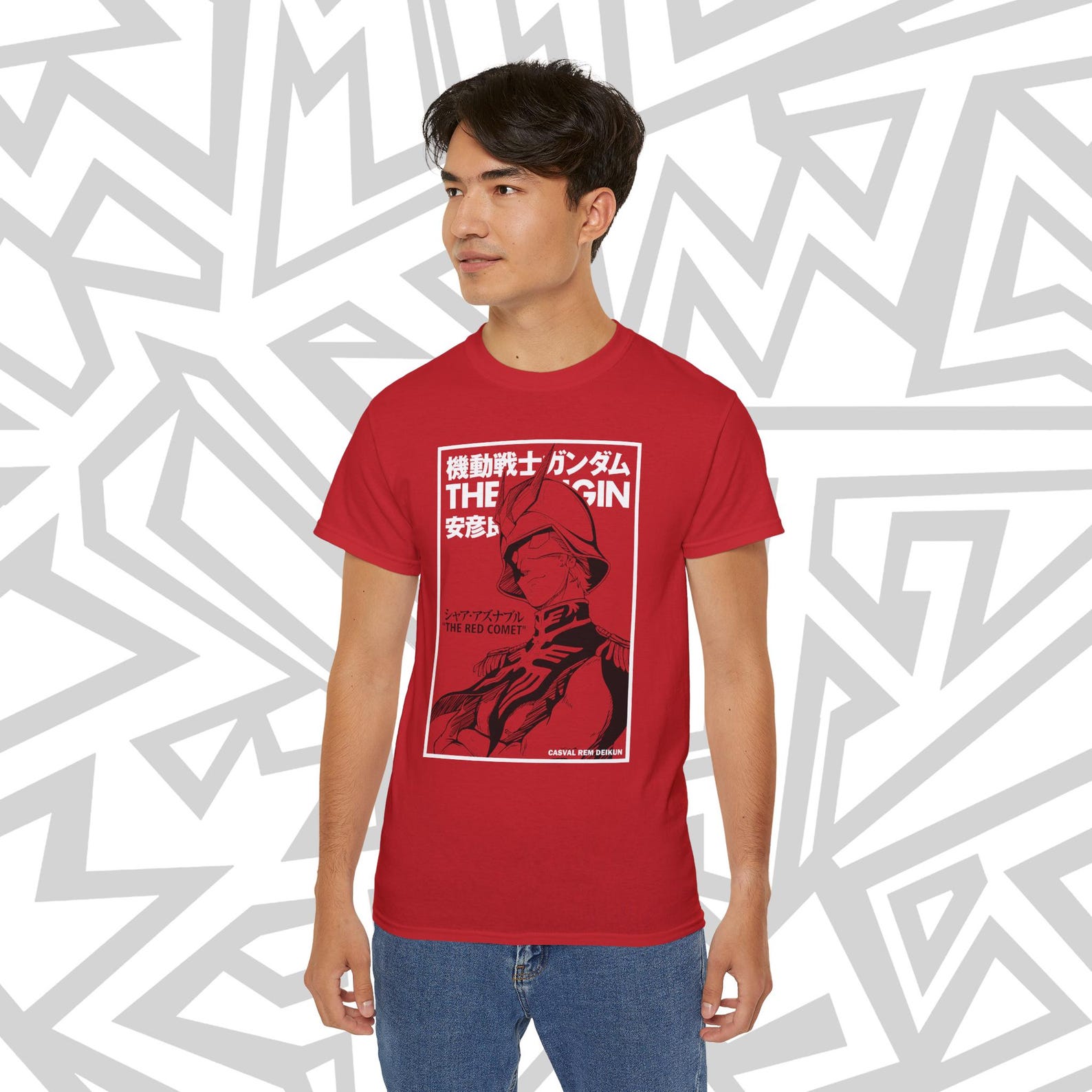 Anime Gundam Tshit Char Aznable Tee Red Comet T-shirt - Etsy