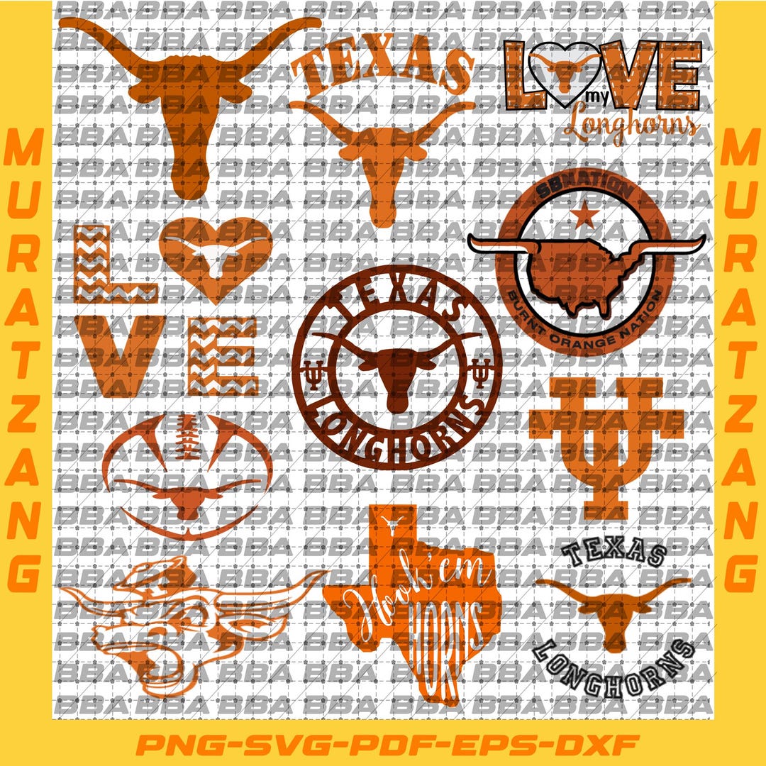 Best Bundle 48 Texas-longhorns-logo SVG, Best Layered File, Game Day ...