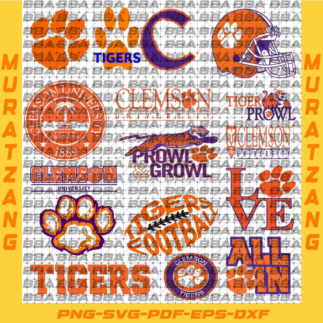 Best Bundle 11 Clemson-tigers-logo SVG, Best Layered File, Game Day ...