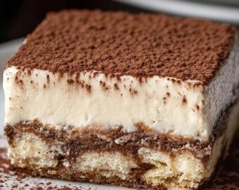 Matcha Tea Tiramisu Digital Recipe Card, Printable Digital Download ...