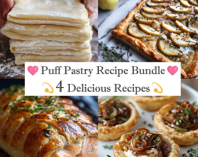 Homemade Puff Pastry 4 Recipe Bundle – Printable Download - Etsy