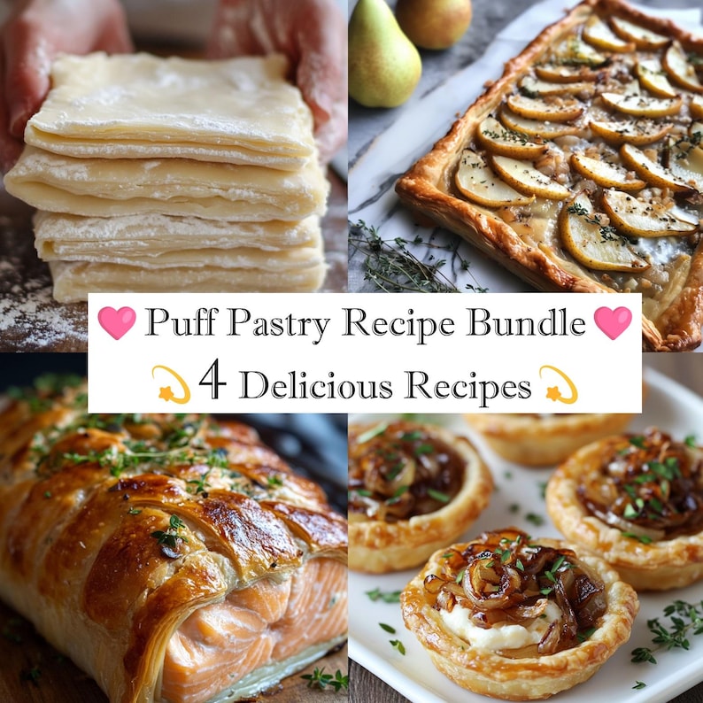 BEST Puff Pastry 4 Recipe Bundle – Printable Download - Etsy