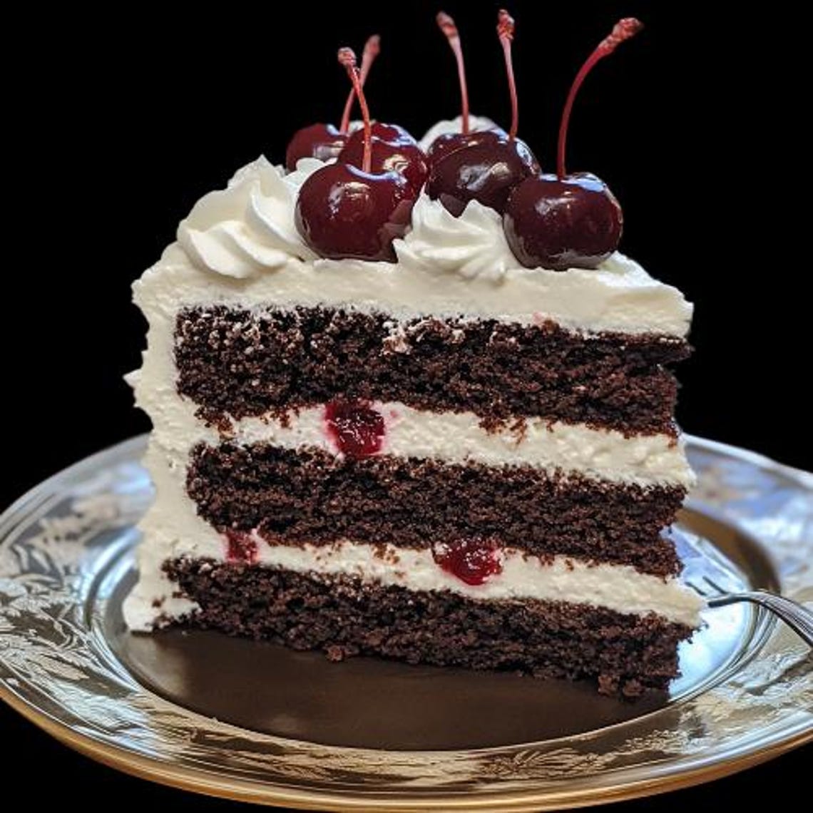 Black Forest Cake Recipe: Chocolate Cherry Torte (printable PDF ...