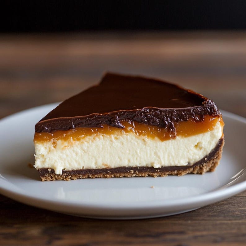 Chocolate Caramel Cheesecake Recipe - Digital Download | Printable ...