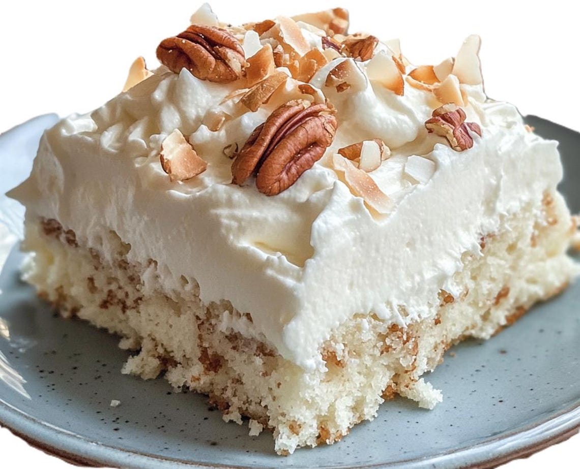 Easy Italian Cream Cake Sheet Cake Digital Recipe, Printable Recipes ...