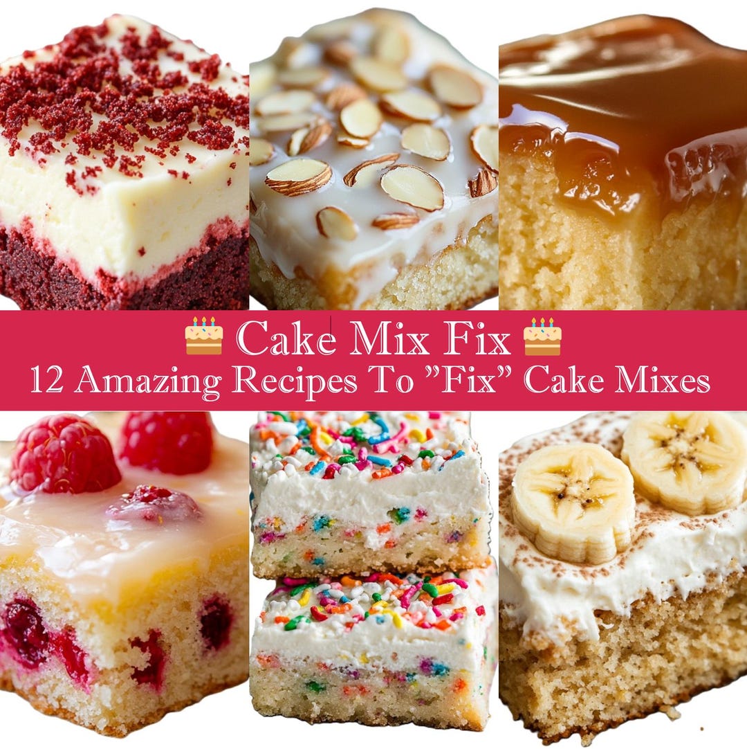 Cake Mix Fix Guide - 12 Easy & Delicious Digital Recipes, Printable ...
