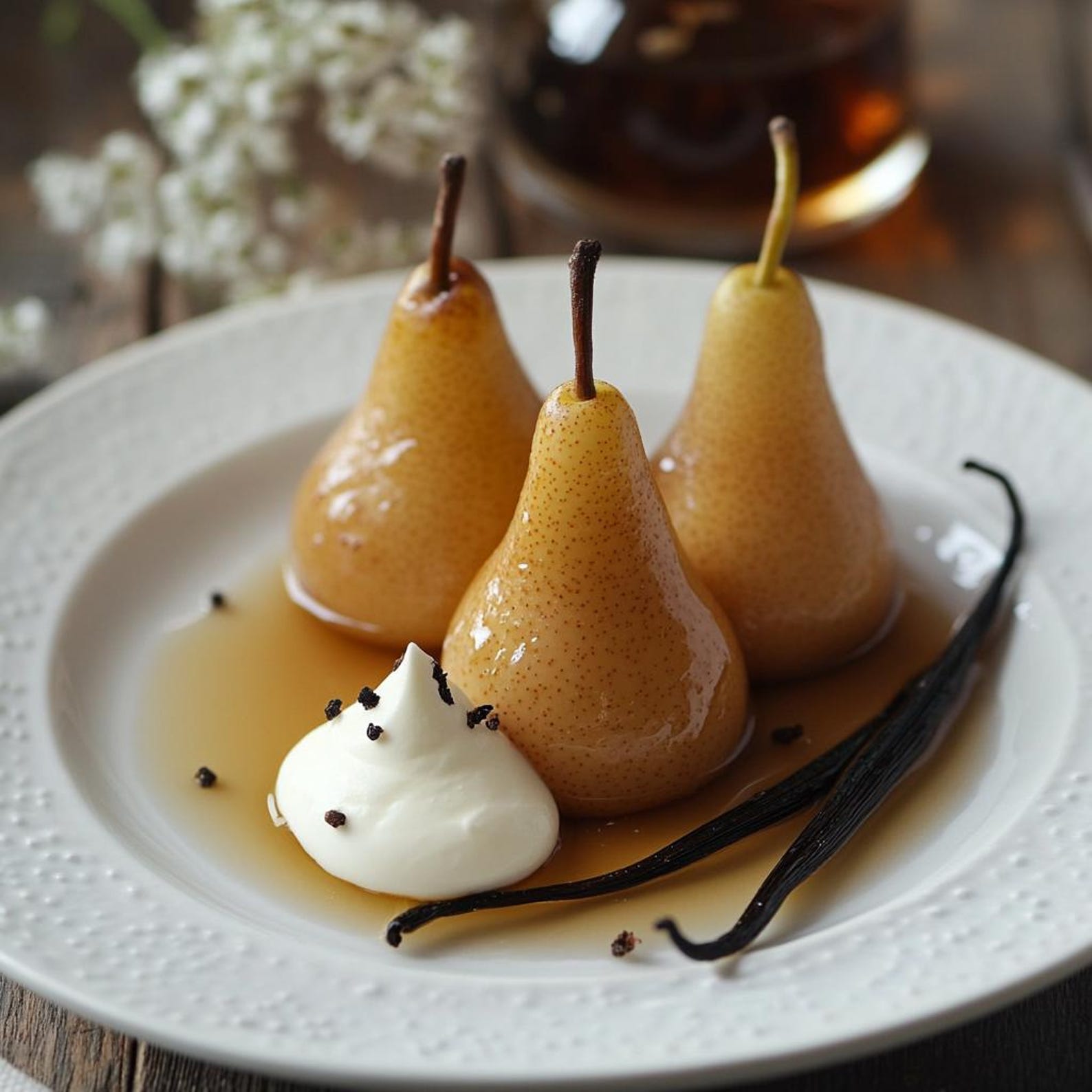 Stuffed Poached Pears Recipe: Red Wine & Amaretto (digital Download) - Etsy