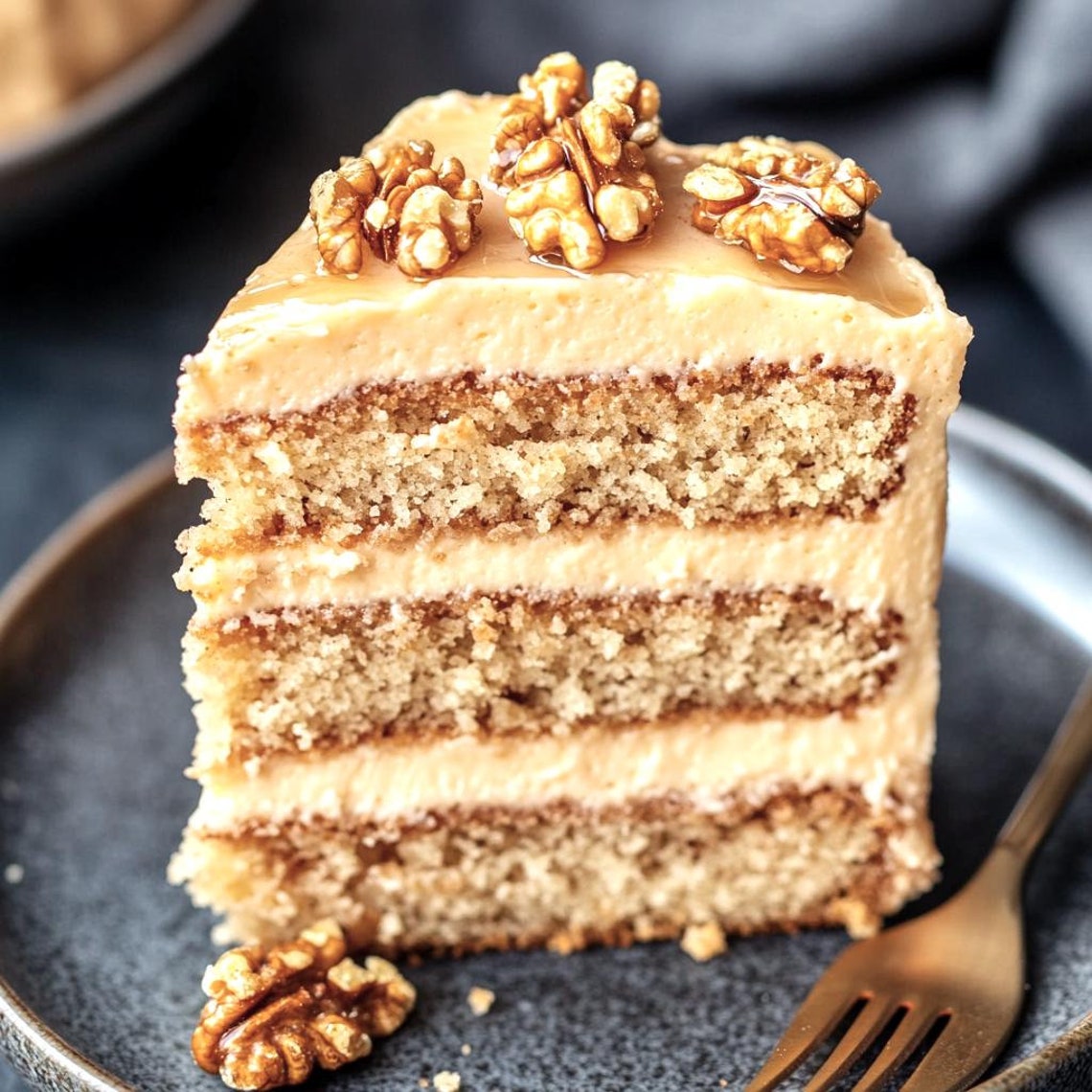 Maple Walnut Cake Recipe: Candied Walnuts & Maple Frosting (digital ...