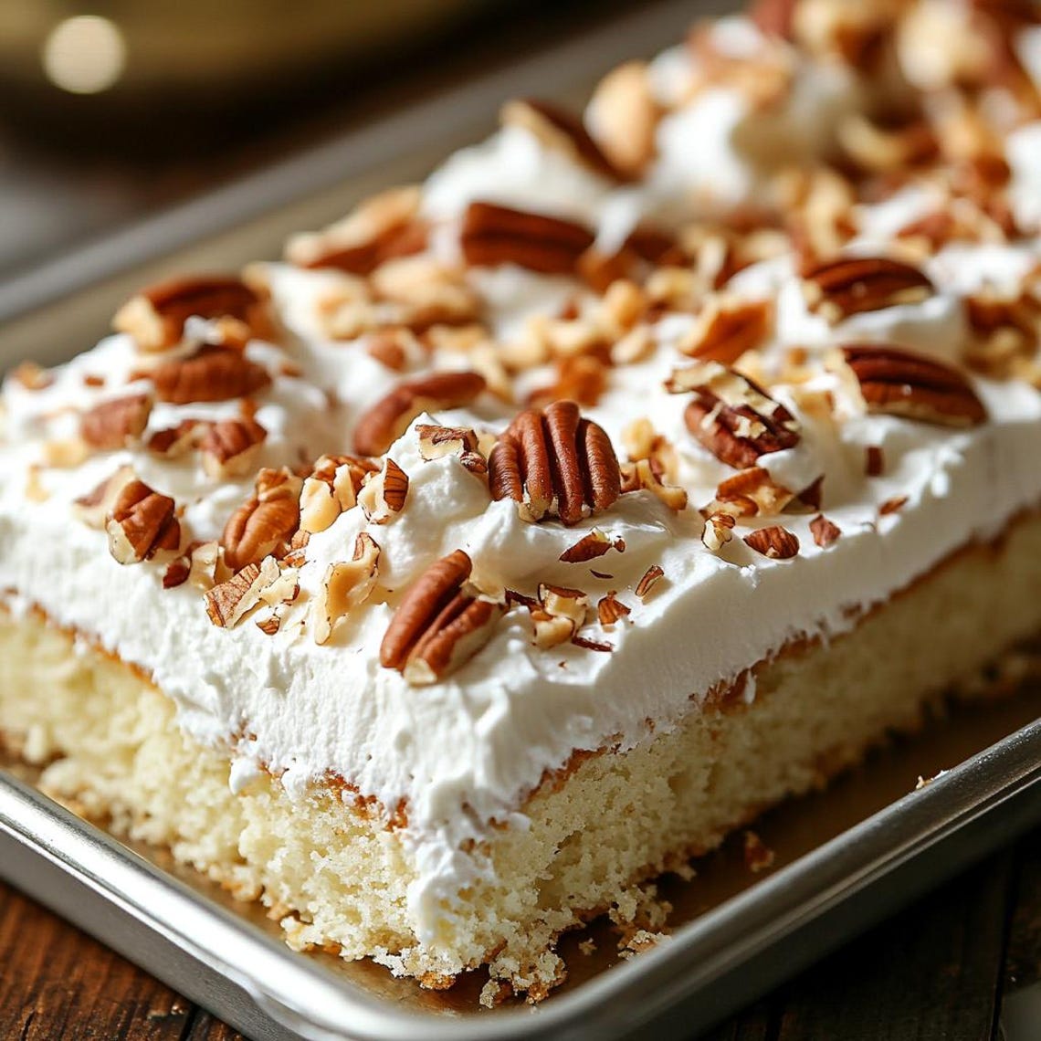 Easy Italian Cream Cake Sheet Cake Digital Recipe, Printable Recipes ...