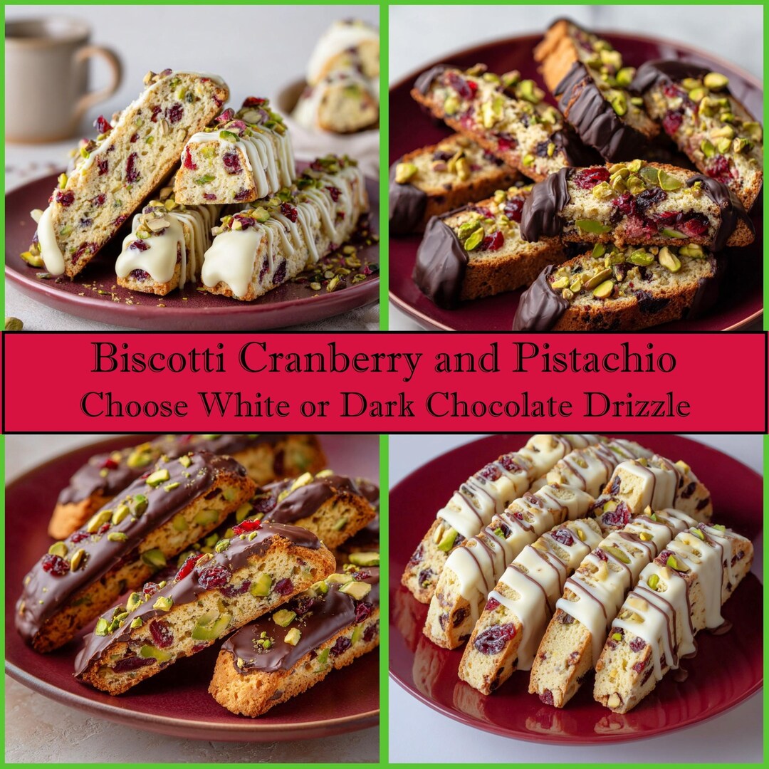 Cranberry Pistachio Biscotti Cookie Recipe Chocolate Covered - Download ...