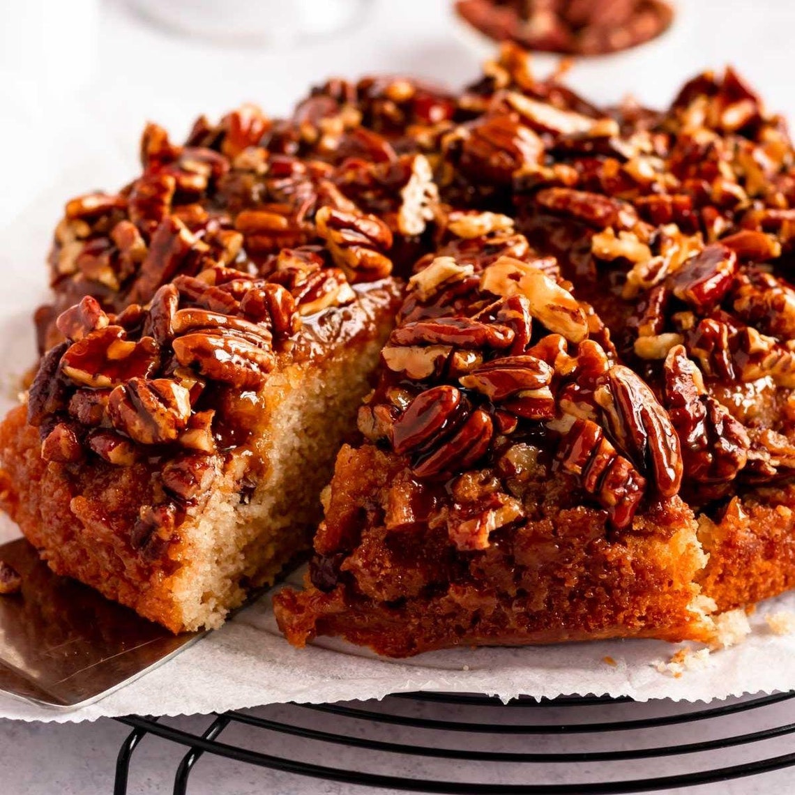Easy Pecan Praline Caramel Poke Cake Digital Recipe, Printable PDF ...