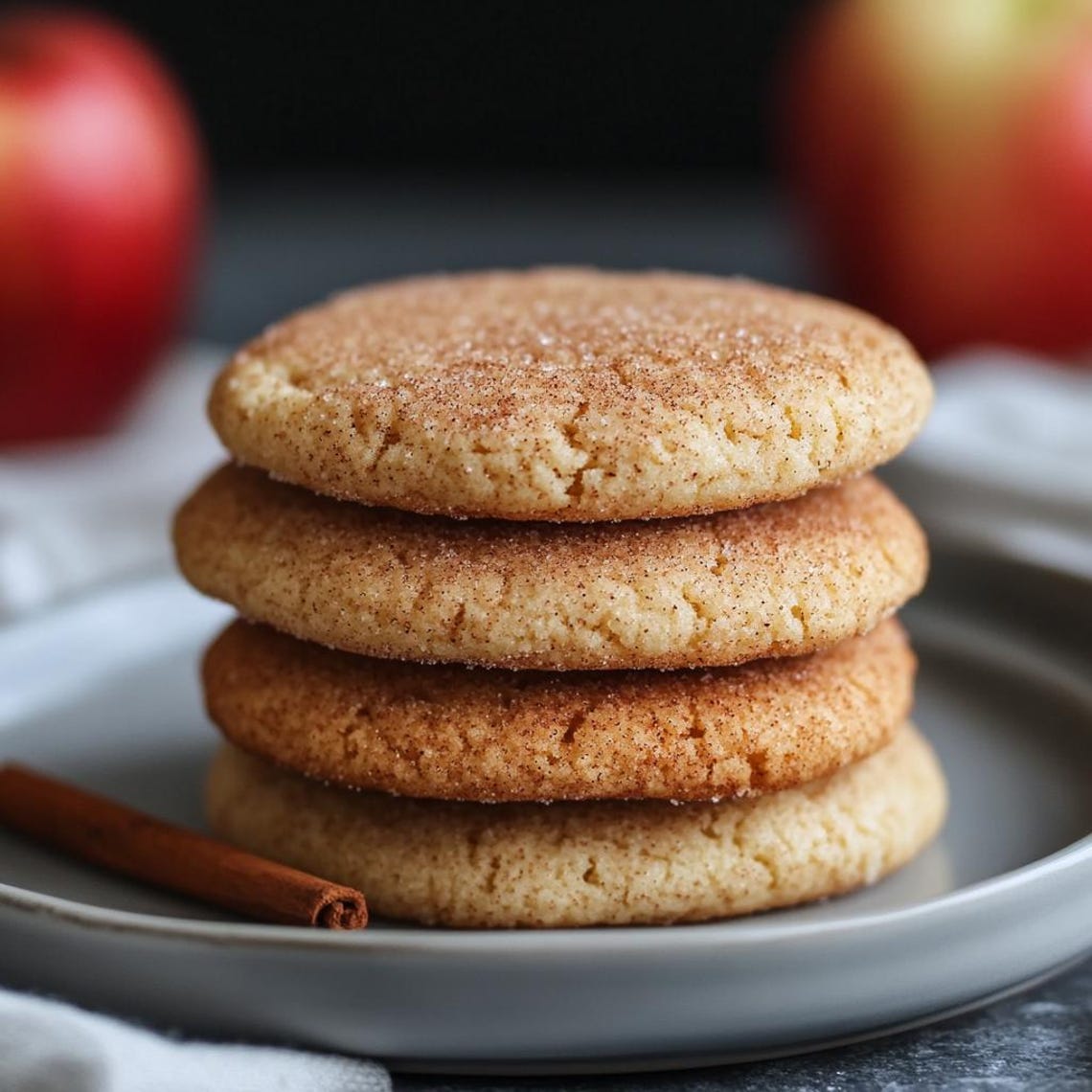 Apple Cider Snickerdoodles Digital Recipe Card, Beautiful Printable ...