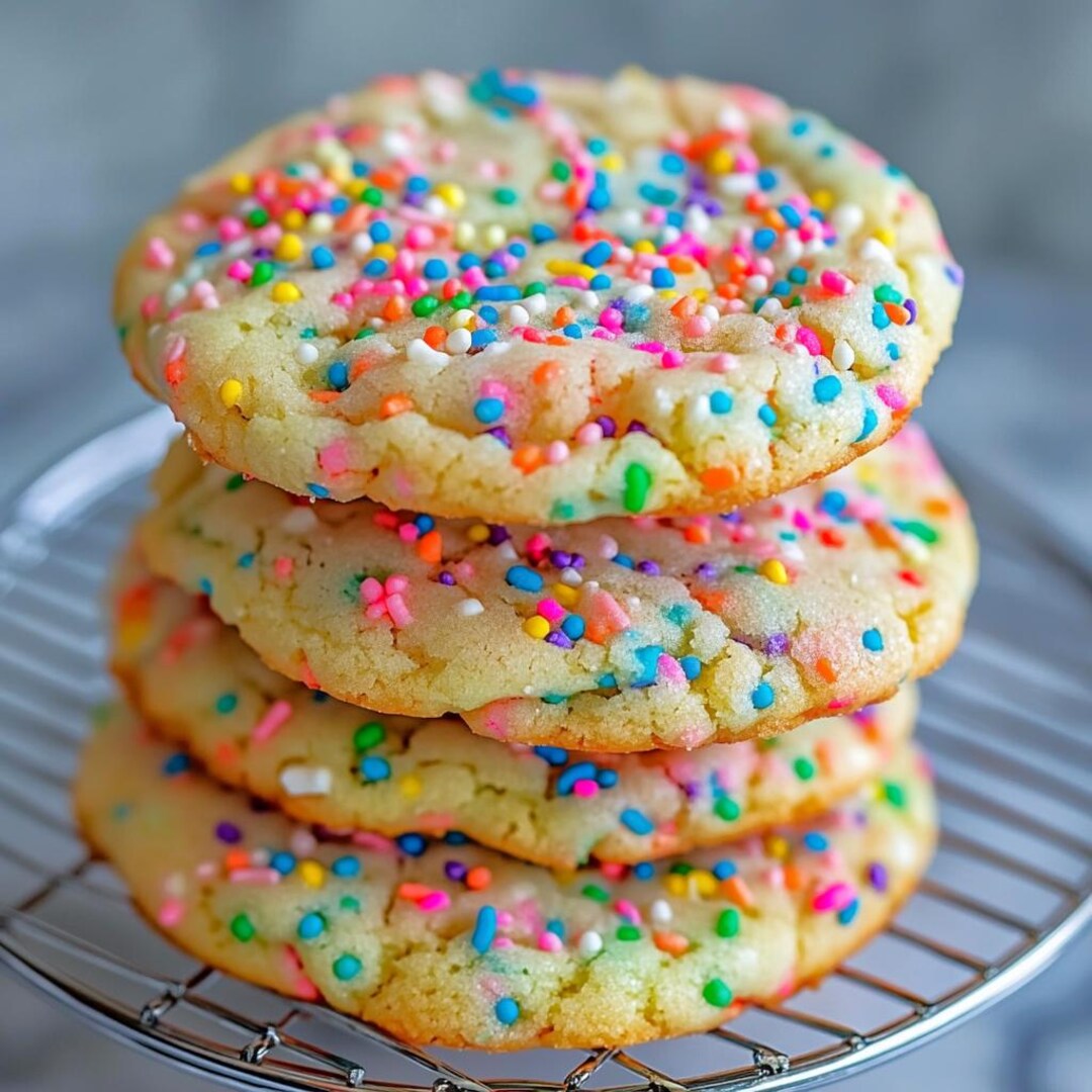 Sprinkle Sugar Cookies Recipe: Chewy Funfetti Cookies - Printable ...