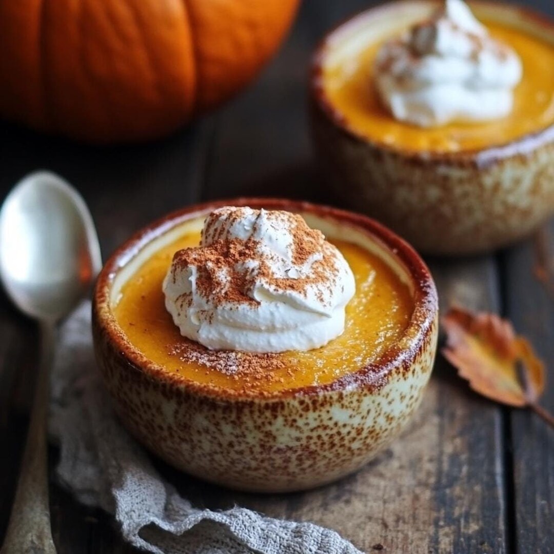 Individual Pumpkin Custard Recipe, Maple and Orange - Digital Download ...