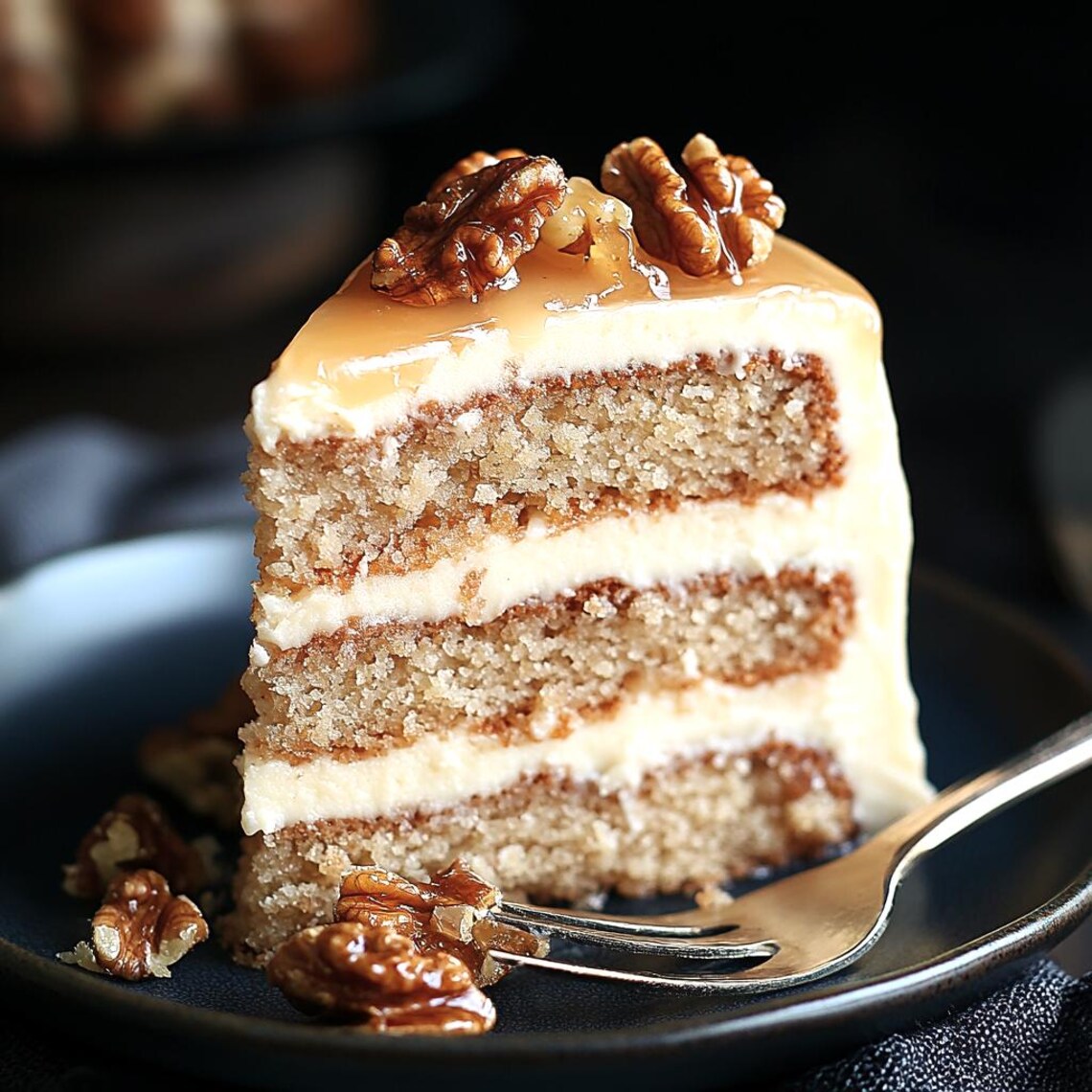 Maple Walnut Cake Recipe: Candied Walnuts & Maple Frosting (digital ...