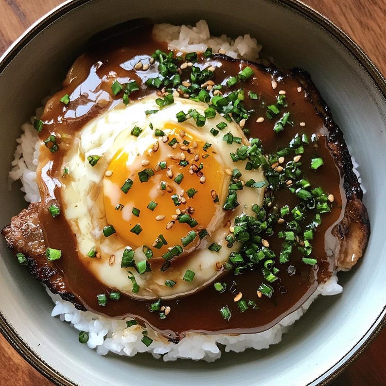 Loco Moco Recipe: Hawaiian Comfort Food (printable PDF) - Etsy