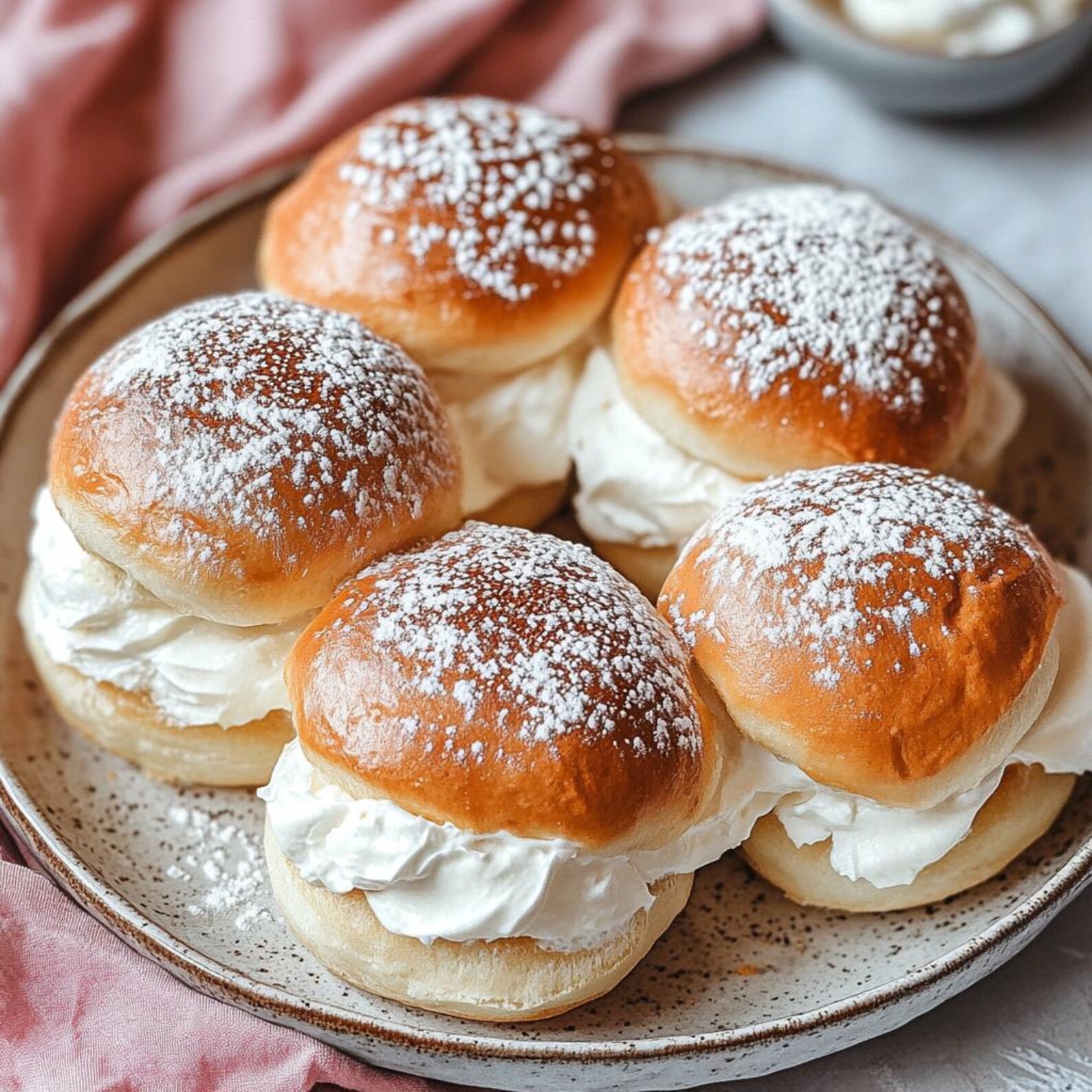 Best Cream Filled Milk Buns Digital Recipe, Printable PDF Recipes Bread ...